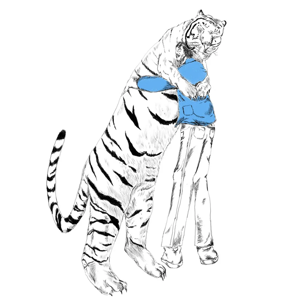 Tiger Man Drawing