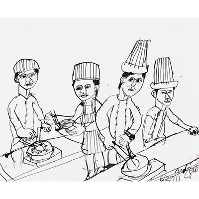 Bikers by Andrew Li - Print ∖ Creativity Explored