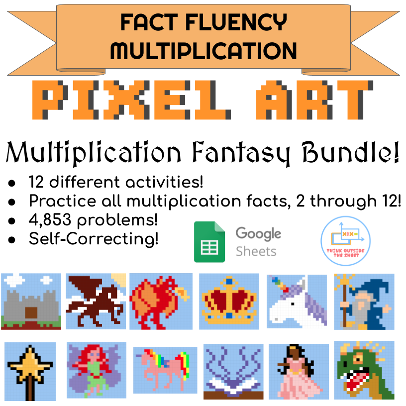 Using Pixel Art to practice fact fluency and mastering multiplication ...