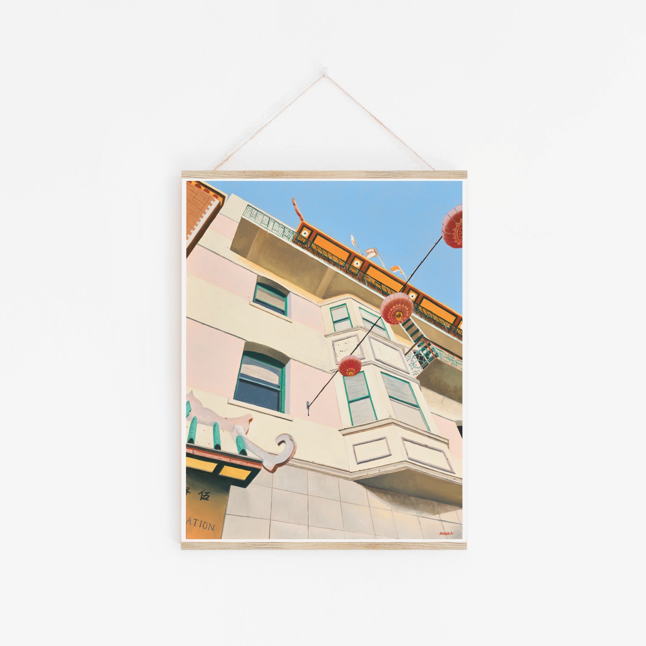 Golden Gate Bridge Panoramic Painting — Annika Layne