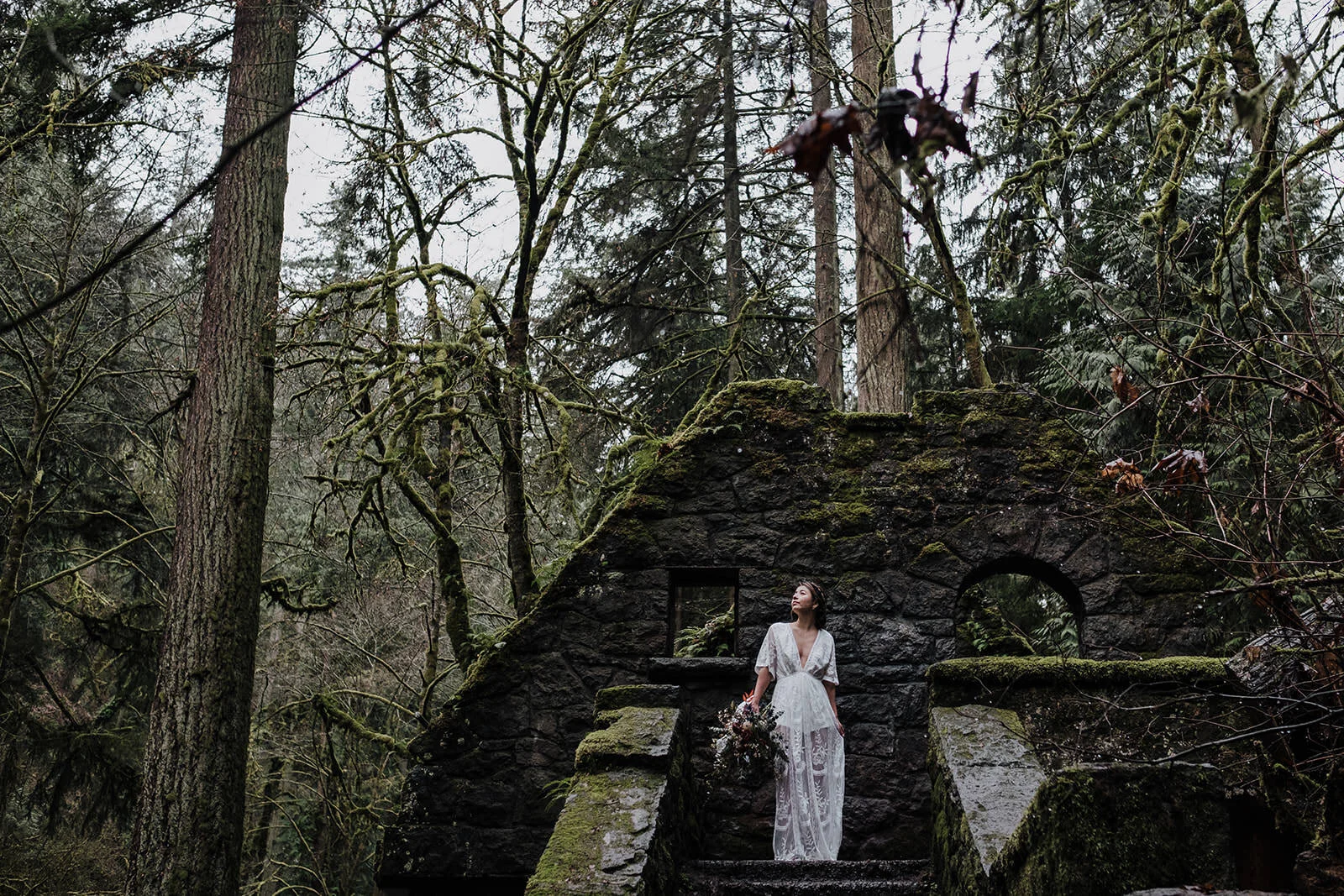 Witches Castle Portraits in Forest Park — Wild Coast | Wedding ...