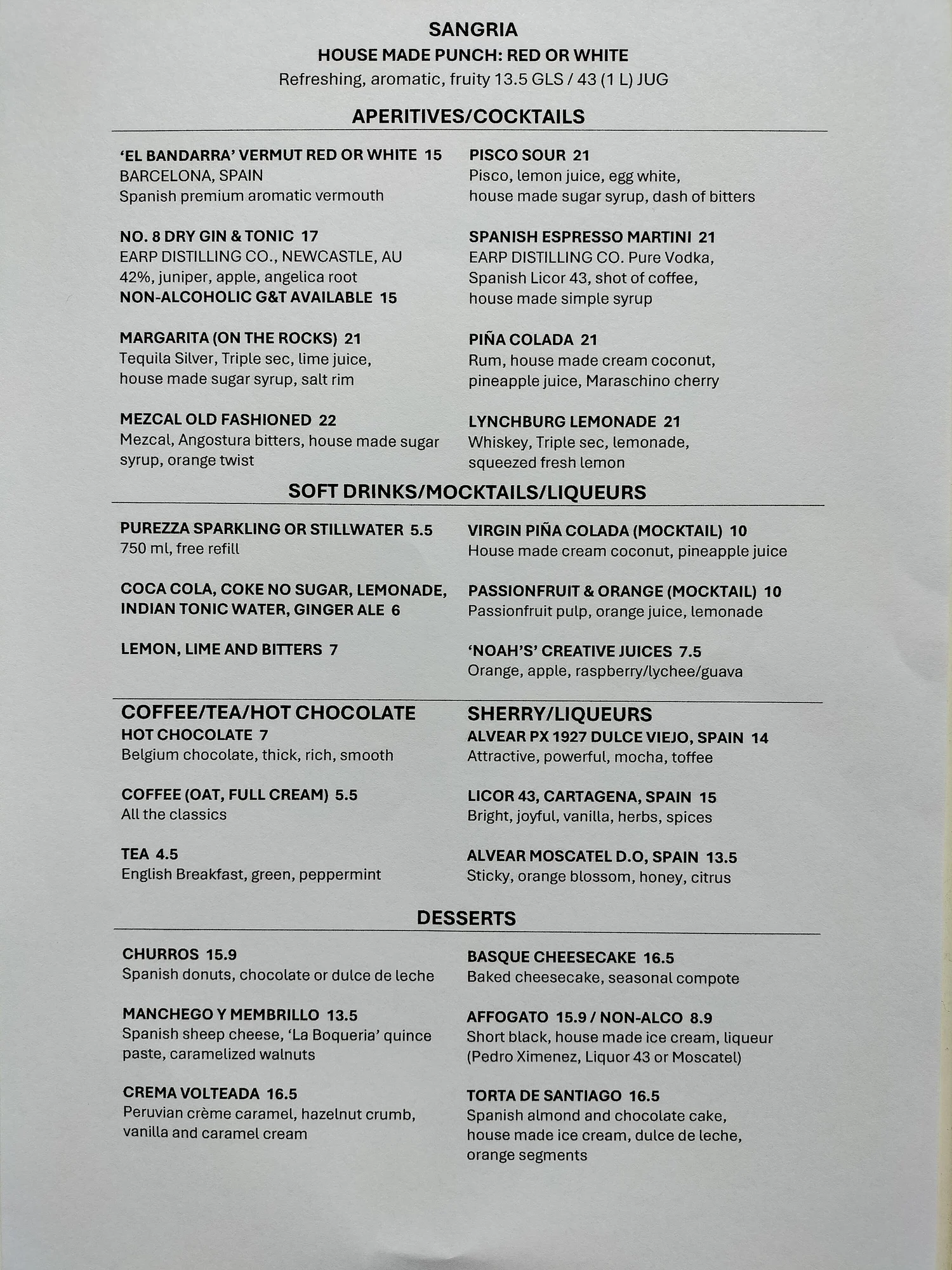 Menu 1 — Bocados