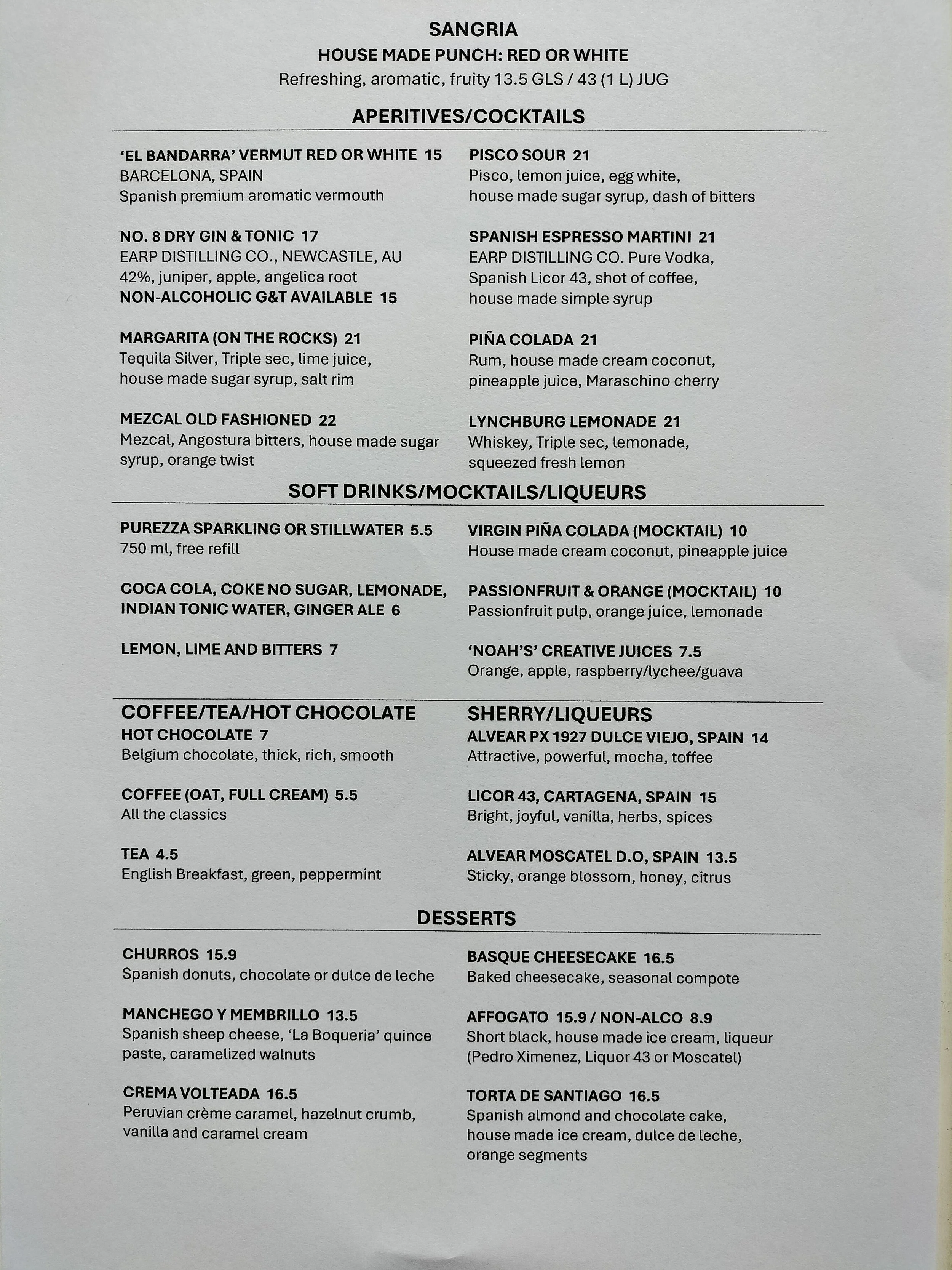 Menu 1 — Bocados