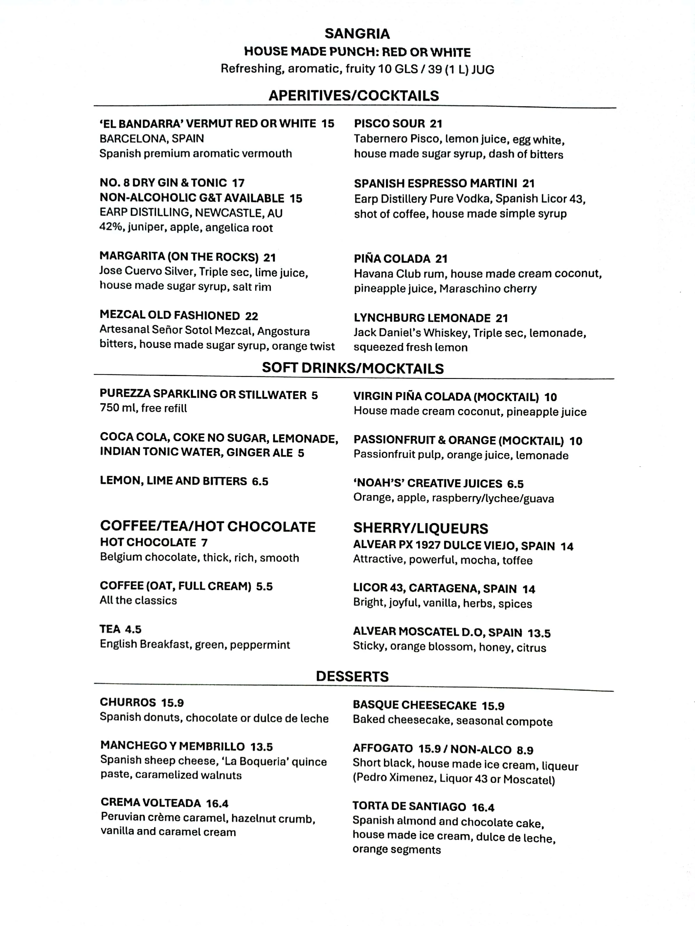 Menu 1 — Bocados