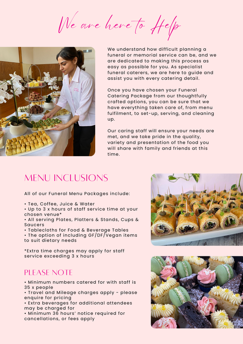 Funeral Catering — Catering by Debbie