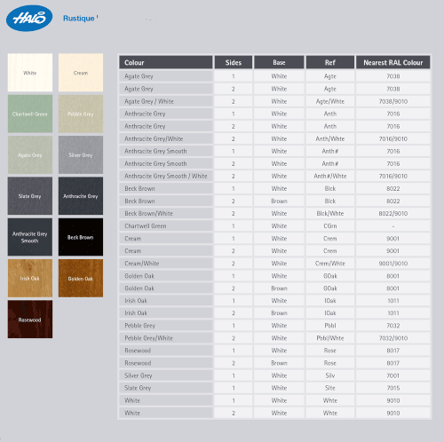 Complete Colour Range of UPVC Windows - Trade only supplier UPVC ...
