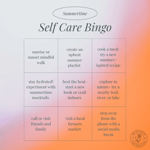 Your Ultimate Summer Self-Care Bingo Challenge — Marigold Counseling
