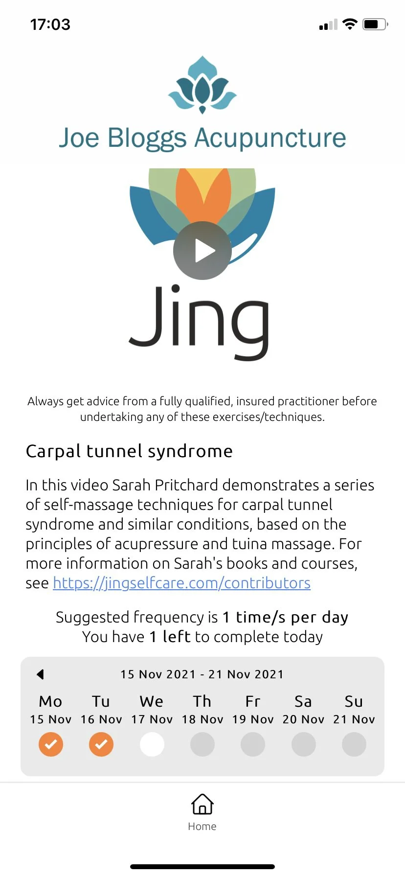 How to use the app (patients) — Jing