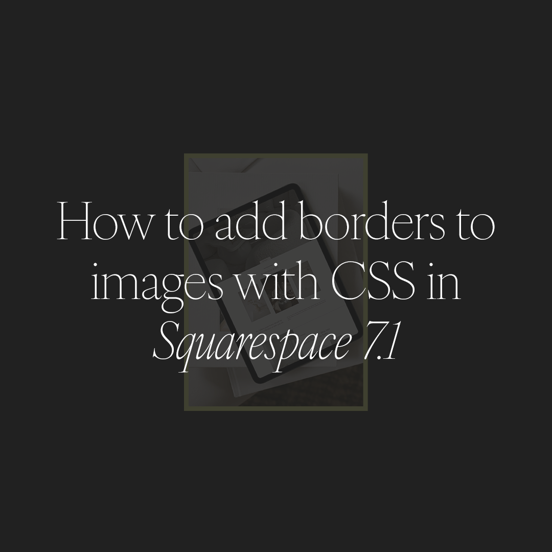 How to create a split navigation in Squarespace 7.1 with CSS — The Styled Square | Premium ...