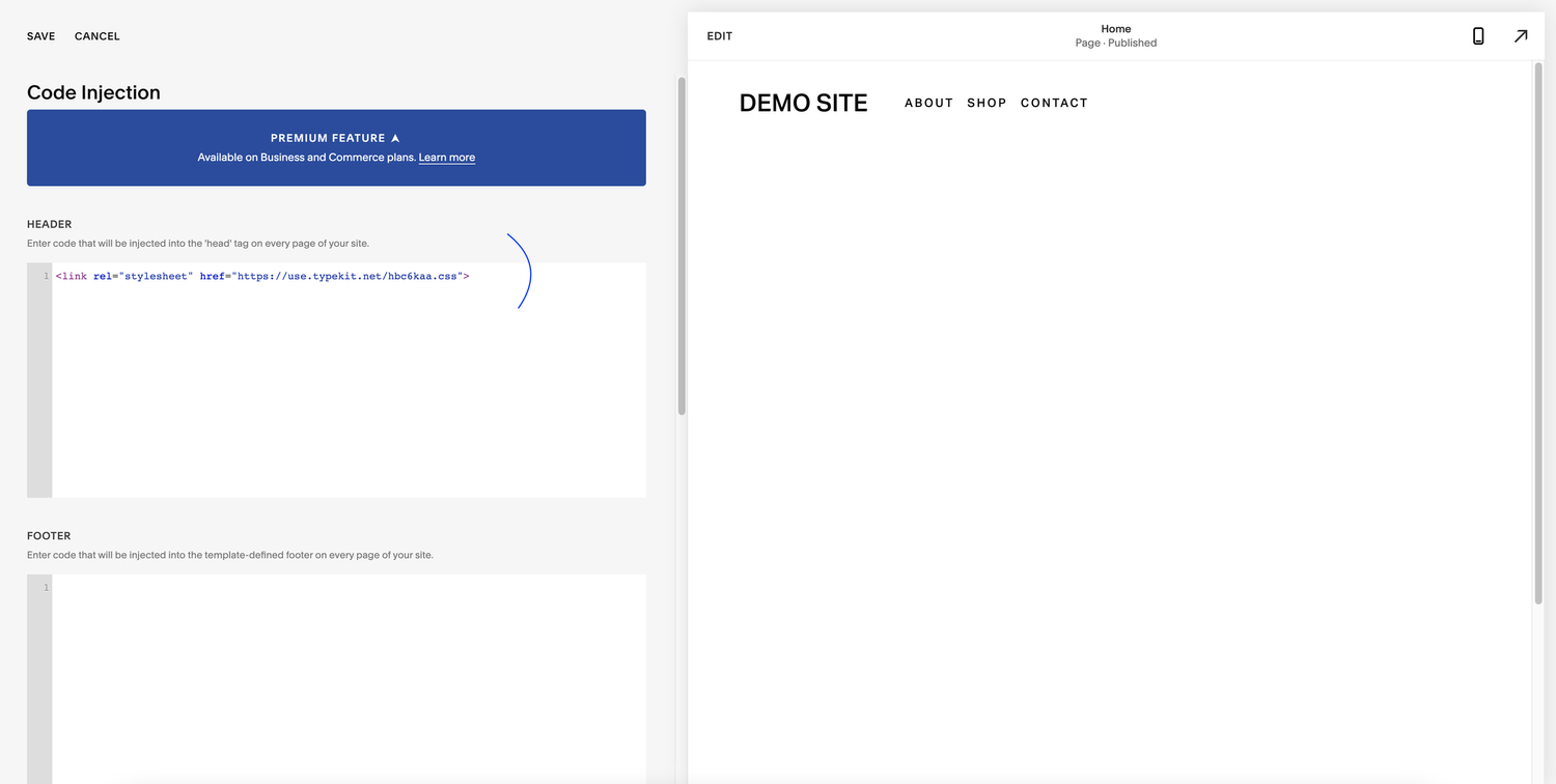 How to add Adobe Fonts to Squarespace with CSS (7.1) — The Styled ...