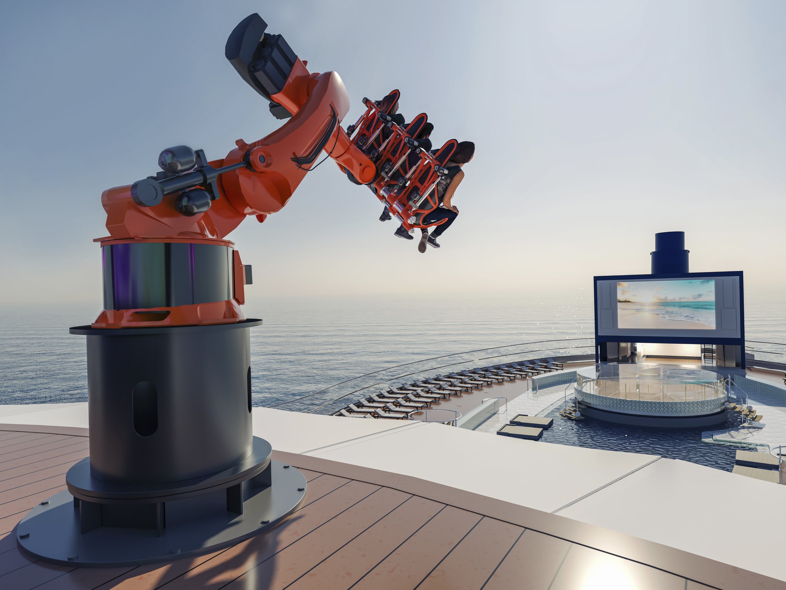 “Robotron” kommt an Bord von MSC Seascape. — Cremona Cruise Blog