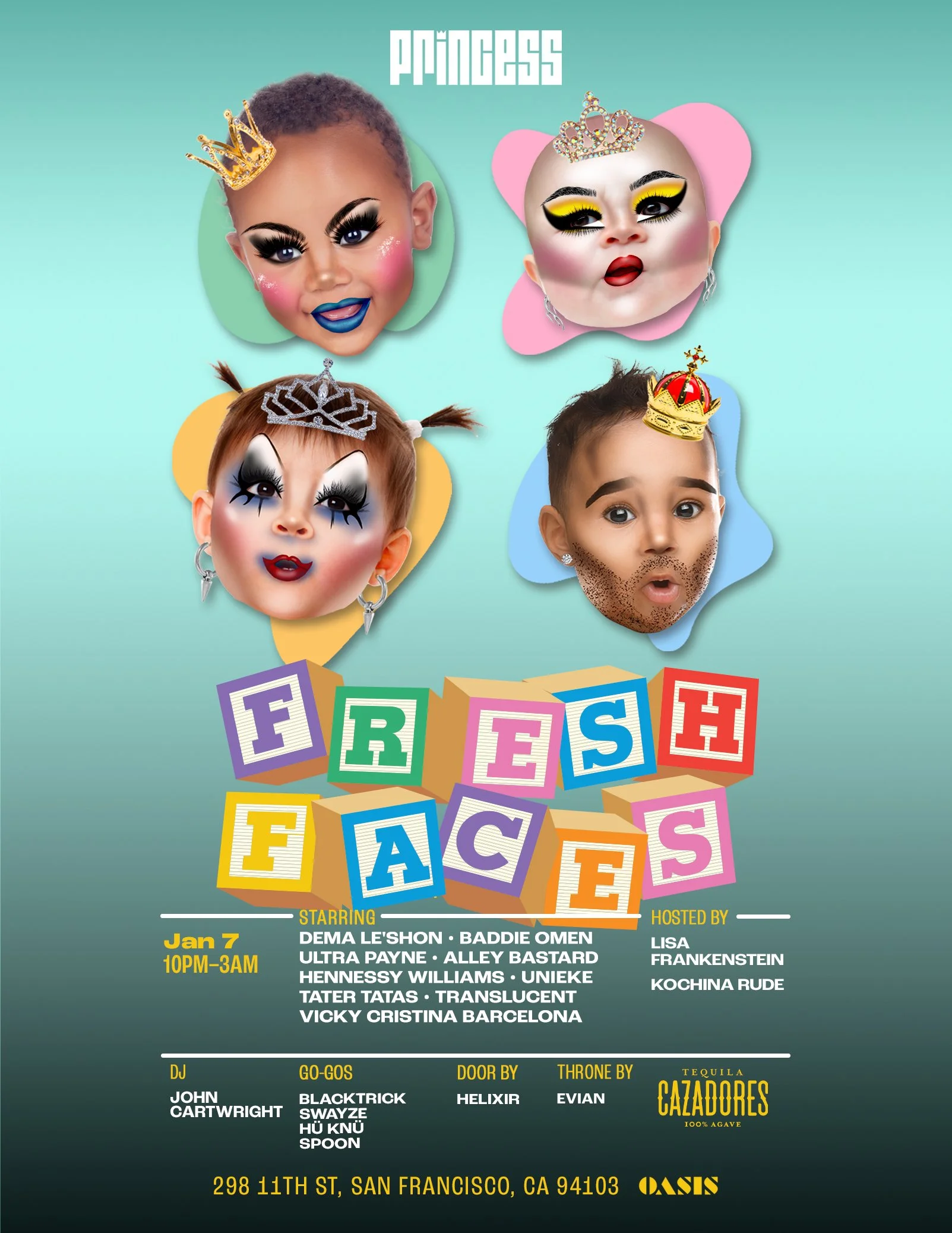 Princess Dance Party / Drag Spectacular - Saturdays — OASIS