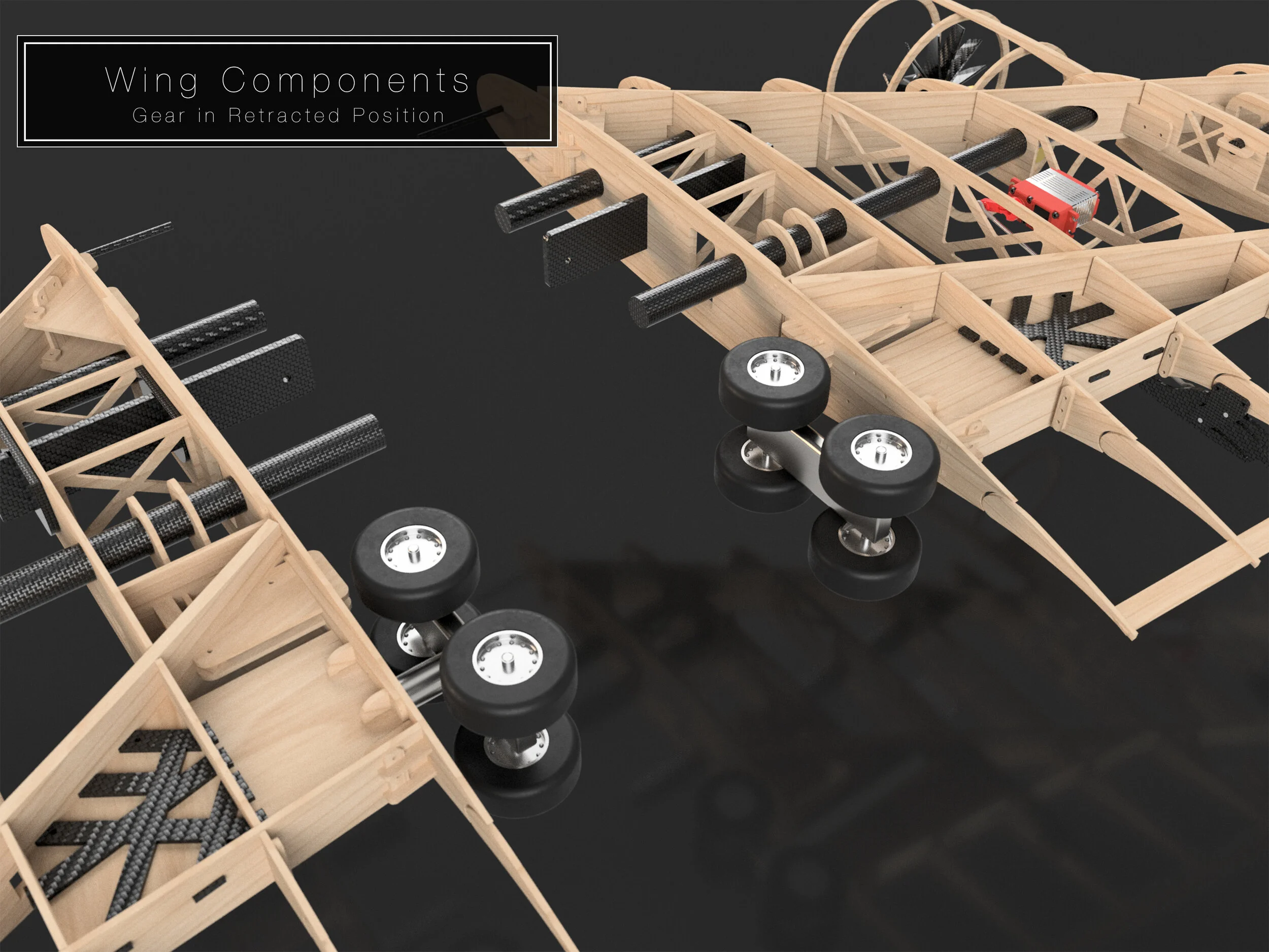 Underside of an RC Airliner - Landing Gear | RC CAD