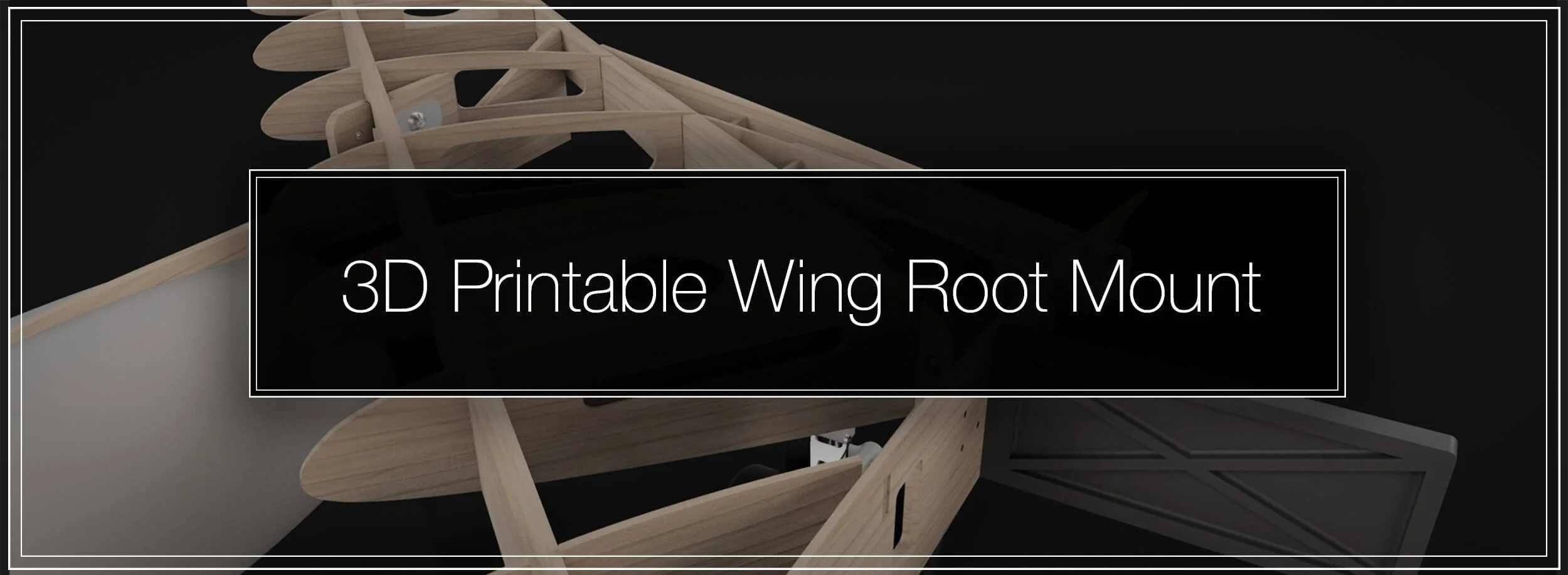 Design of 3D Printed MJF Nylon RC Wing Mounts | RC CAD