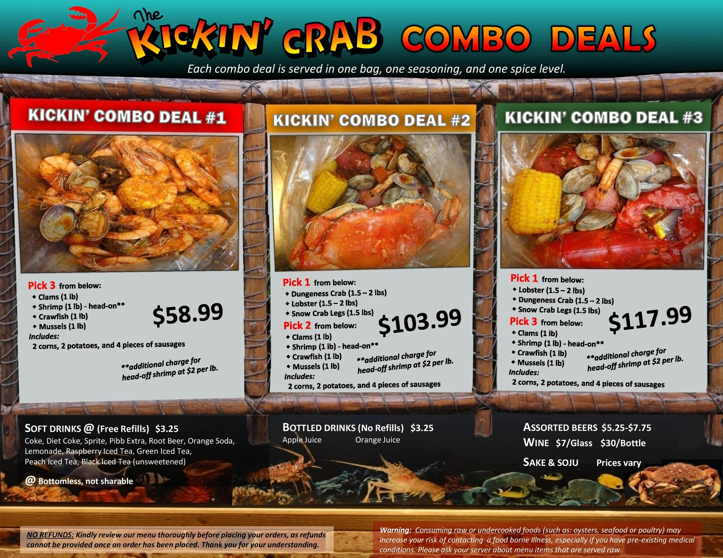 Montclair, CA — Menus