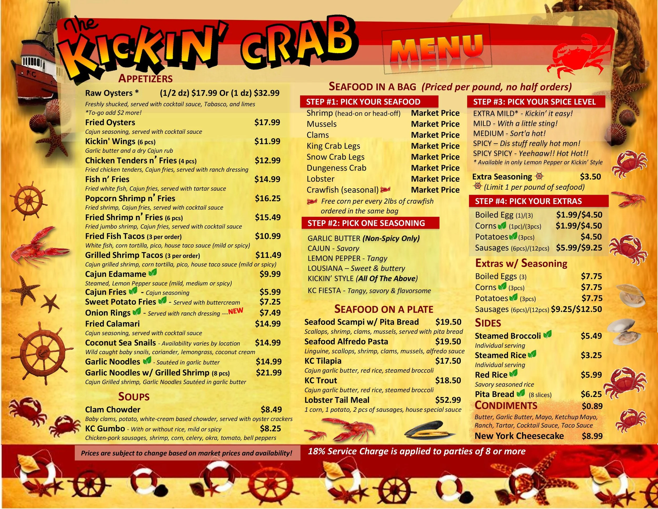 Riverside, CA — Menus