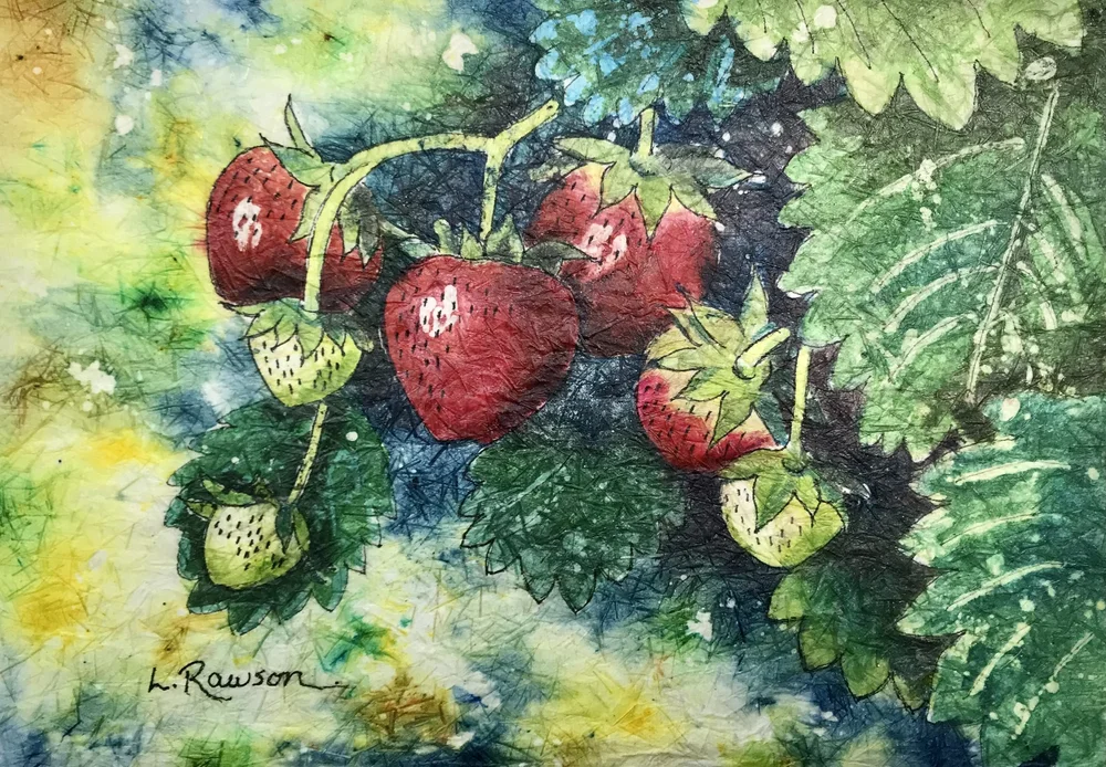 Strawberries Painting
