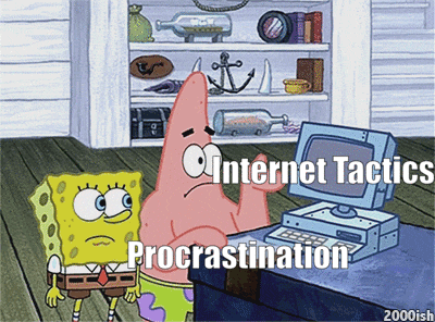 Spongebob Procrastination Gif