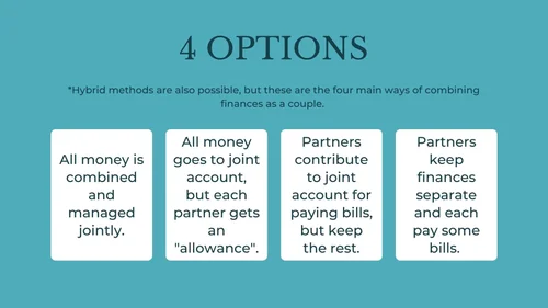 How to Combine Finances in Marriage and Other Committed Relationships
