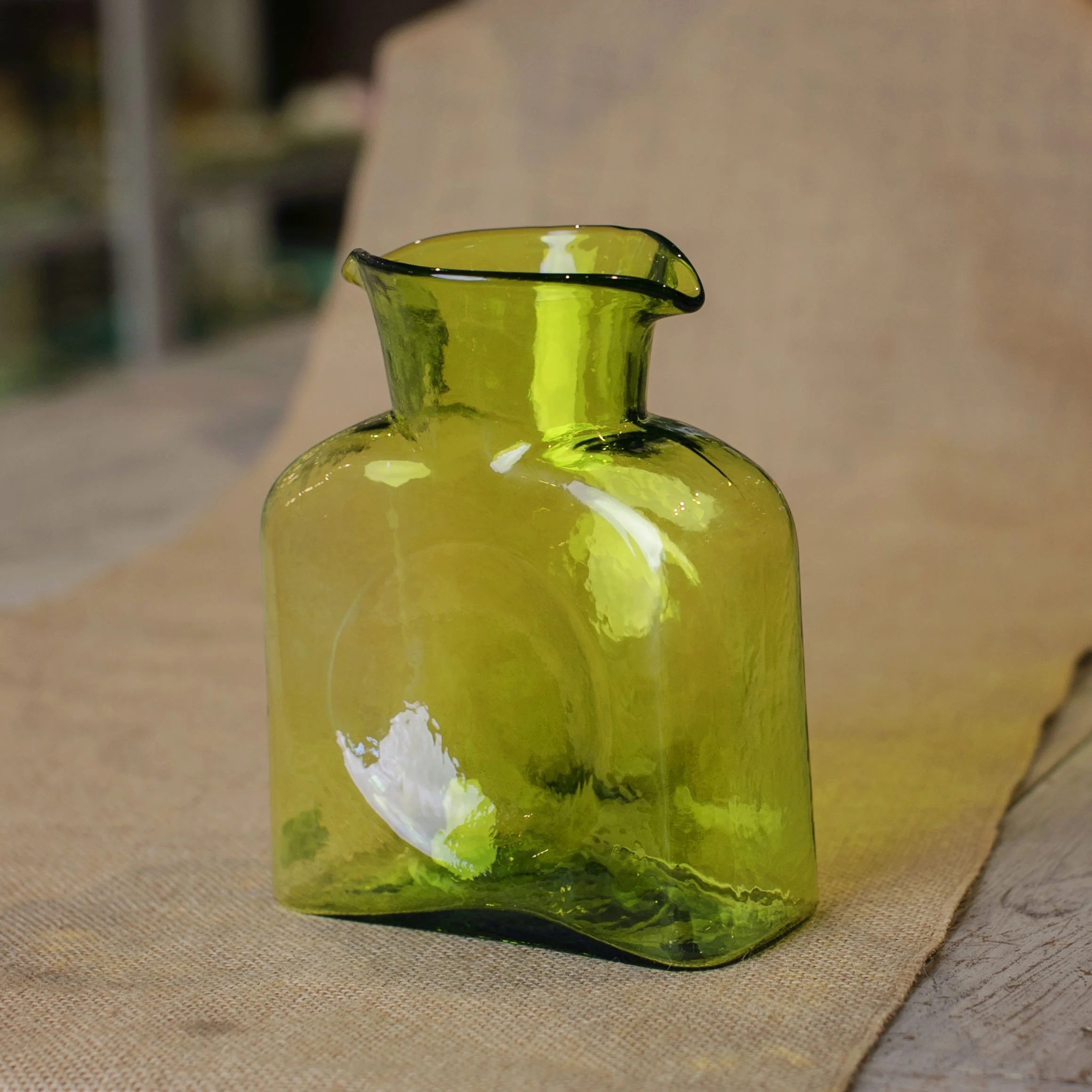 Blenko Glass Ice Blue Water Carafe — Hillyer House