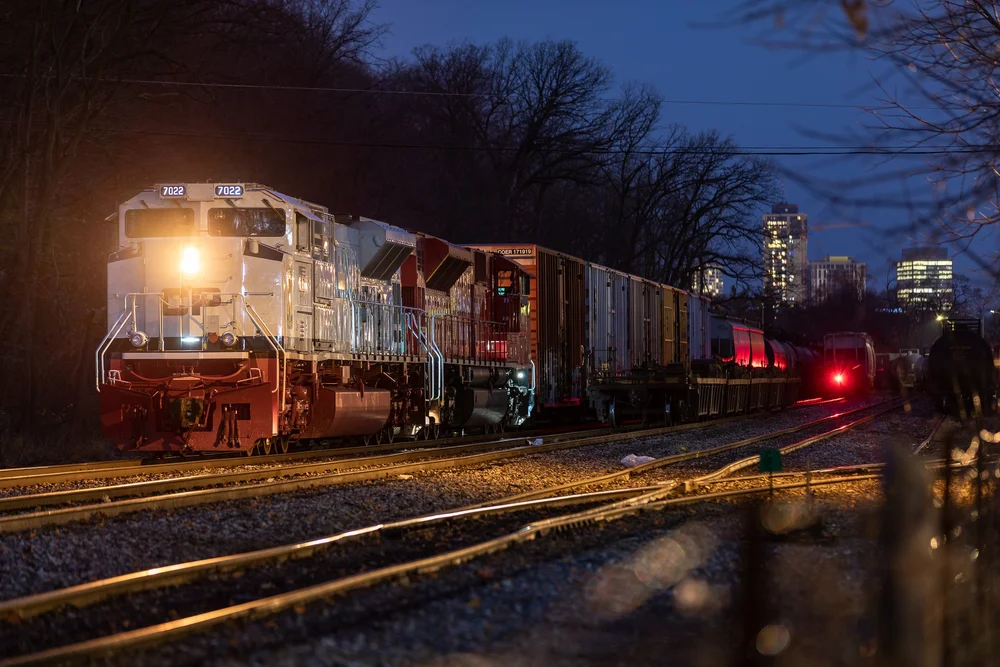nighttime on the railroad — Railroad Photography by Ryan Gaynor