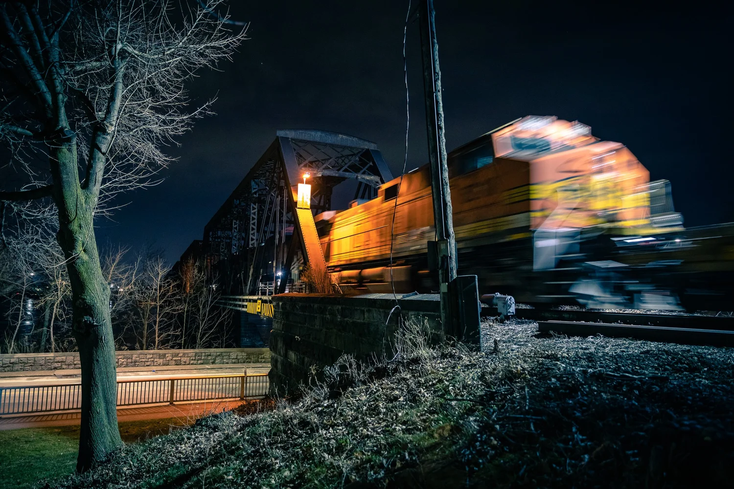 nighttime on the railroad — Railroad Photography by Ryan Gaynor