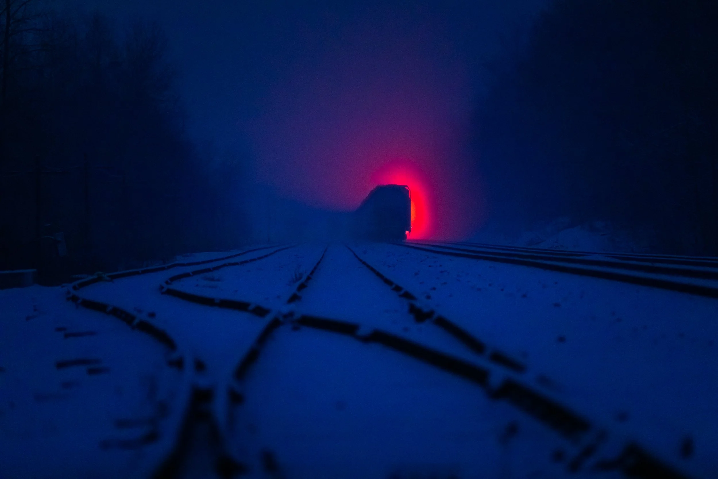 nighttime on the railroad — Railroad Photography by Ryan Gaynor