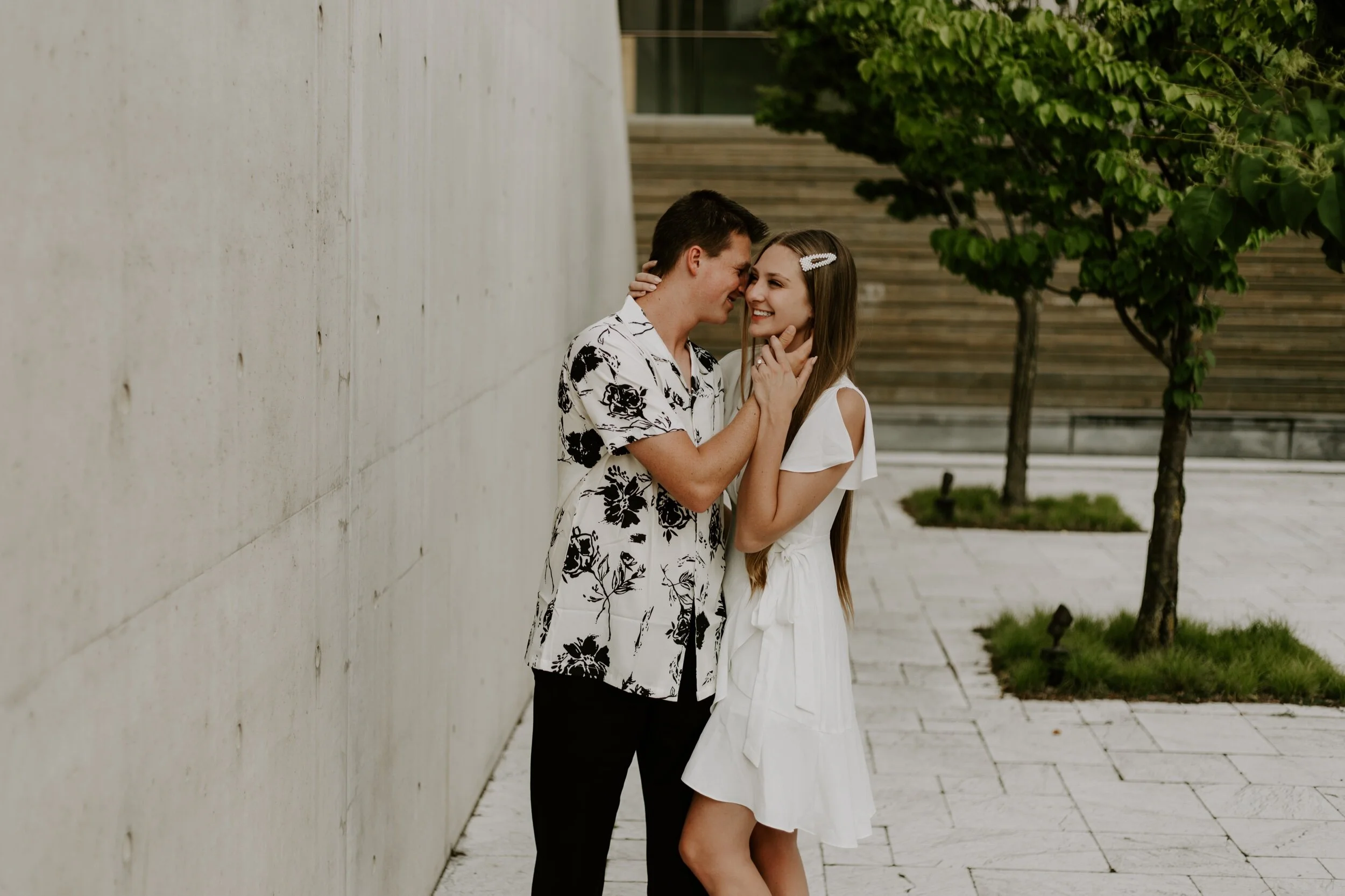 downtown gr engagement session / kendal + dj — kaylee b photography