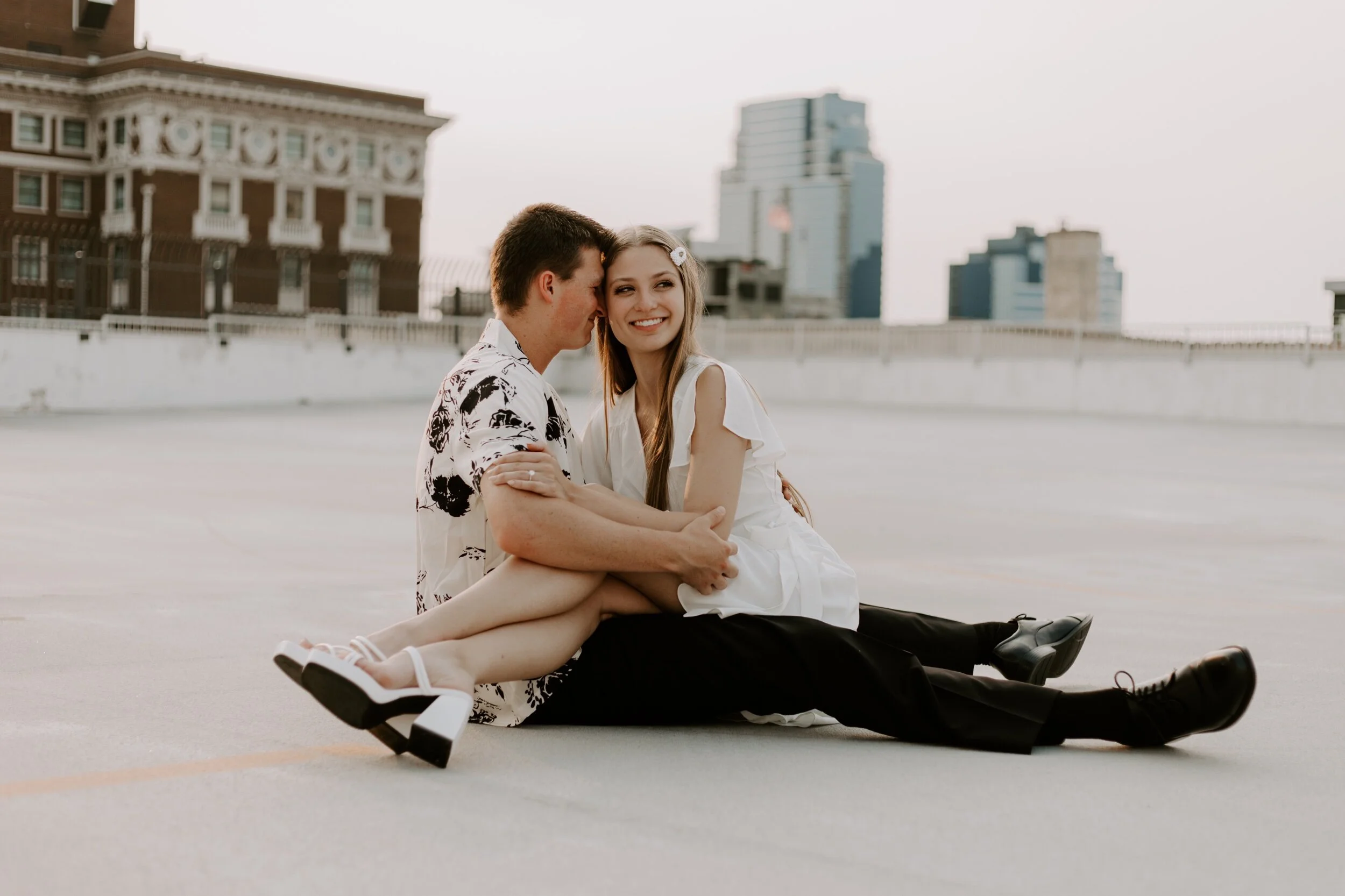 downtown gr engagement session / kendal + dj — kaylee b photography