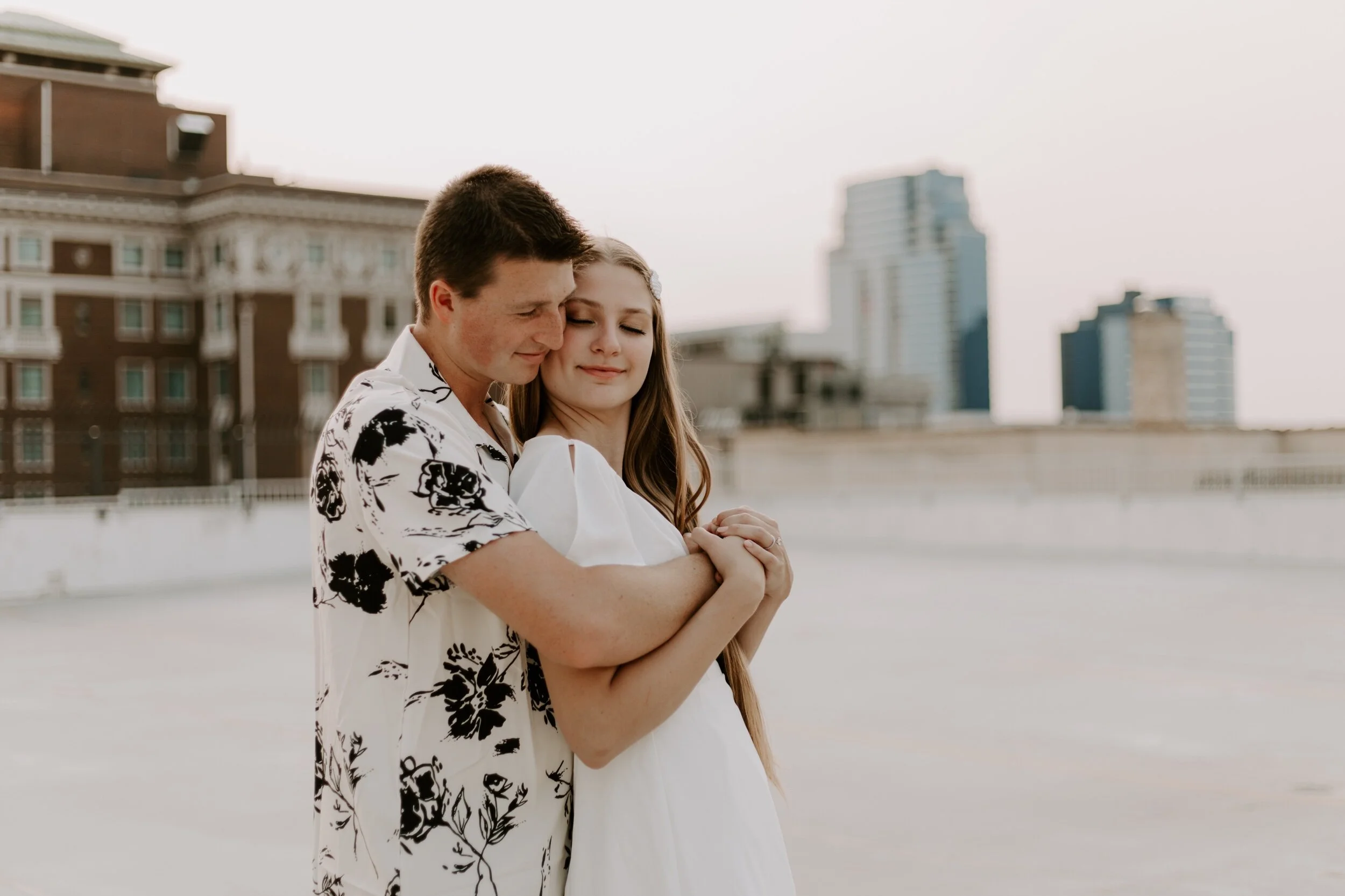 downtown gr engagement session / kendal + dj — kaylee b photography