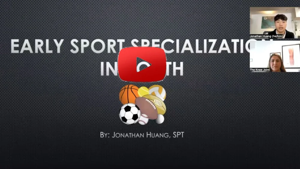 Early Sport Specialization and Its Effect on Youth — The Knee Joint ...