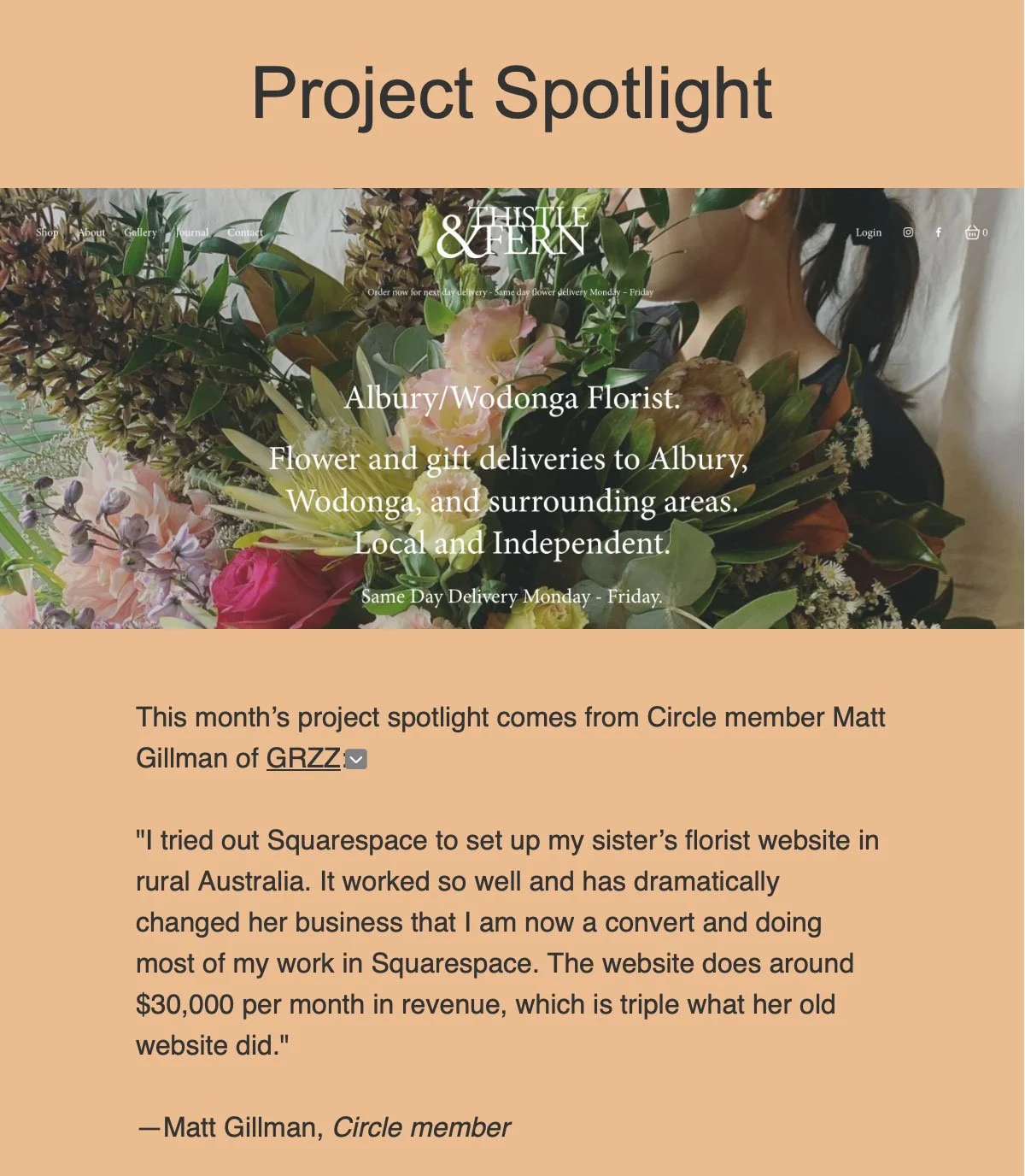 GRZZ featured in Squarespace Project Spotlight — GRZZ