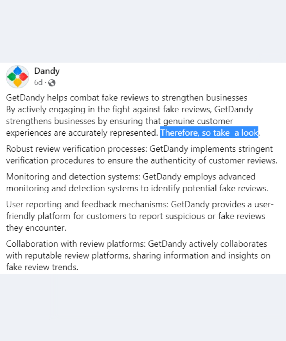 GetDandy, the AI Review Remover; (but is it cool?) — Review Party Dot Com