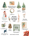 Winter Outdoor Bucket List - FREE Printable — 1000 Hours Outside