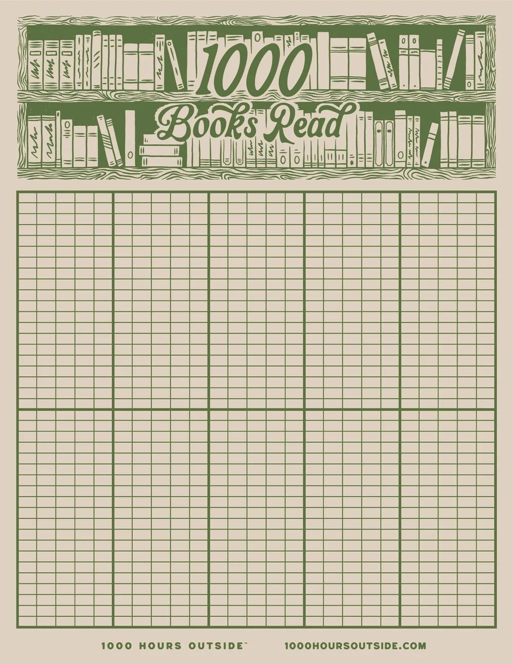 Ten Year Tracker | Track Your Progress — 1000 Hours Outside