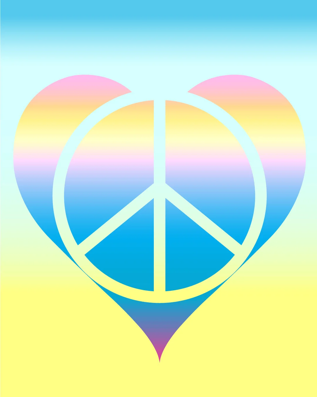Heart Peace Sign Wallpaper
