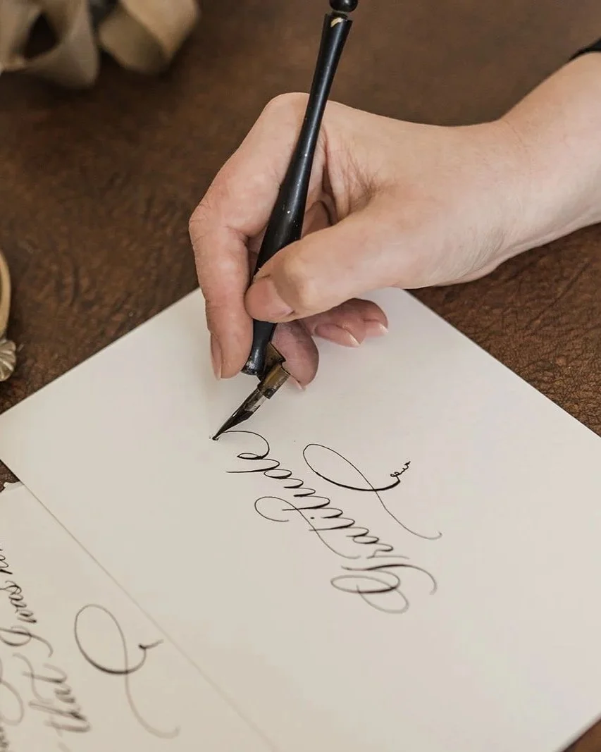 Uliana Popa Calligraphy Studio based in Kent, Royal Tunbridge Wells