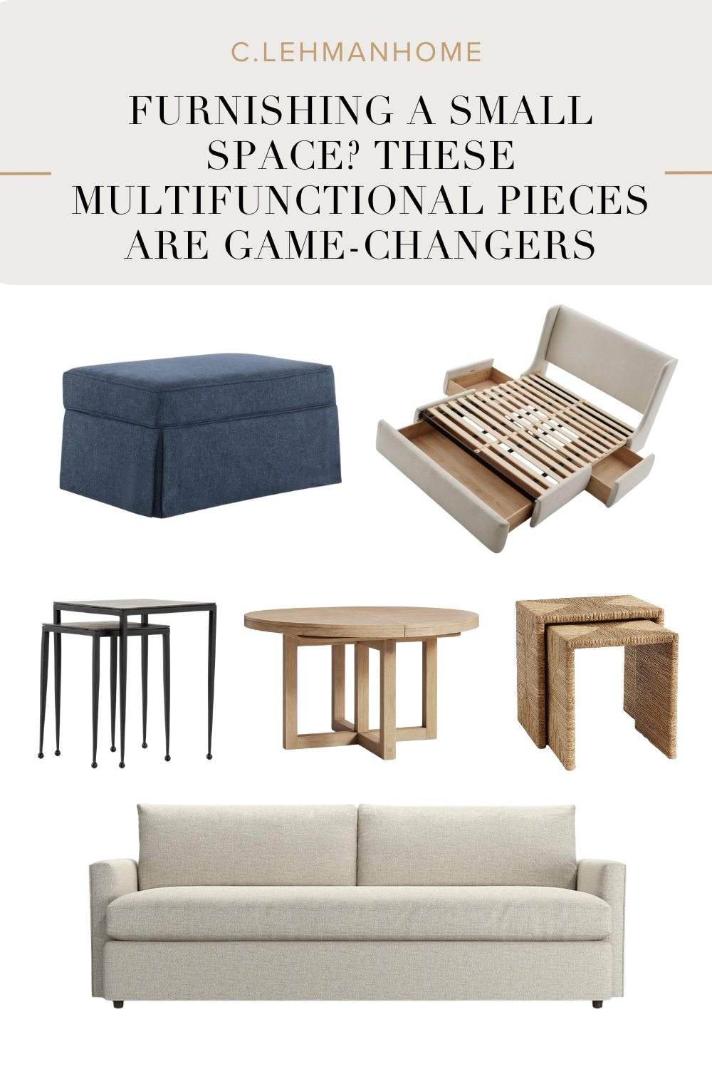 Furnishing a Small Space? These Multifunctional Pieces Are Game ...