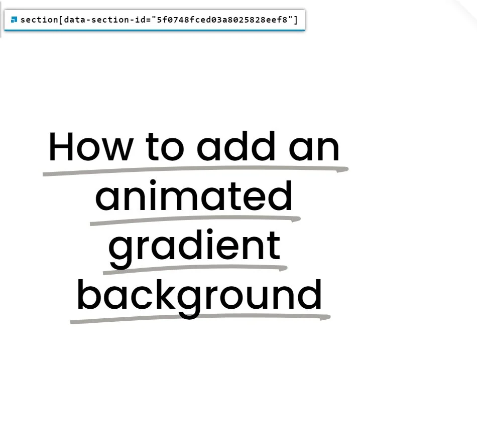 How to add an animated gradient background — Primitus Consultancy