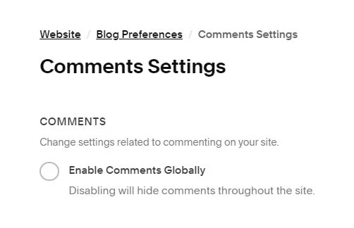 How to Enable/Disable Comments in Squarespace — Primitus Consultancy