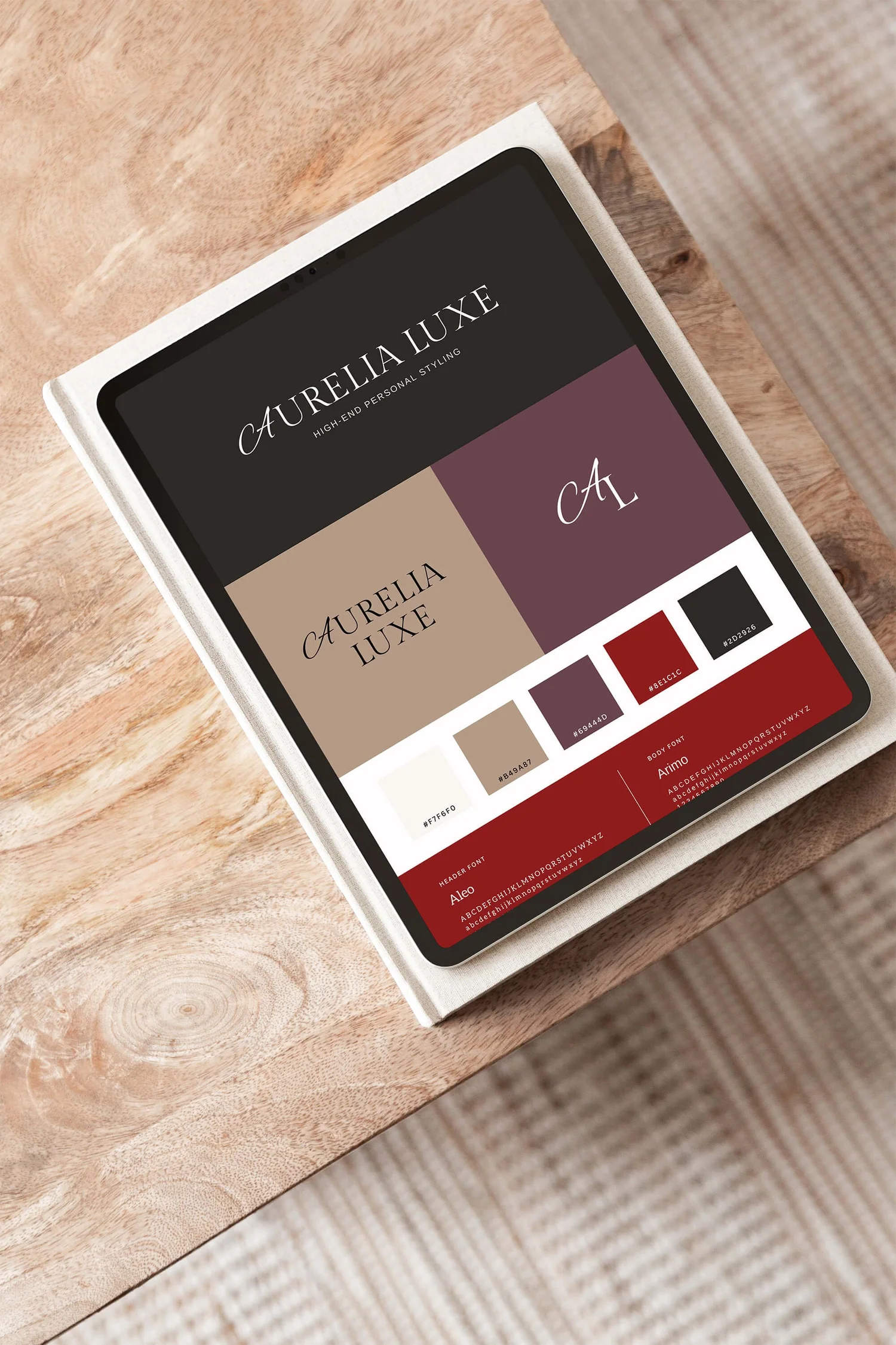 Aurelia Luxe Brand Identity Kit – Premium Canva Template