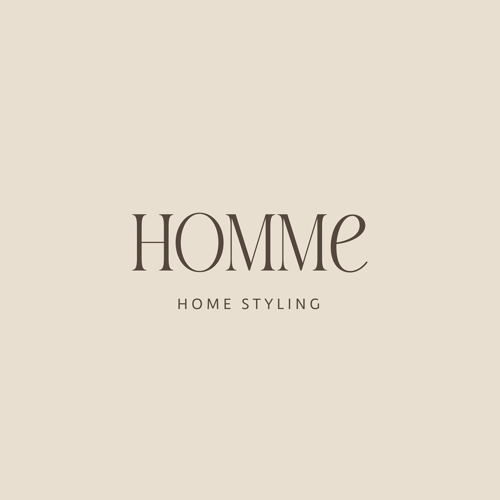 Modern and Sustainable Brand Identity for HOMME, a Luxury Home Styling ...