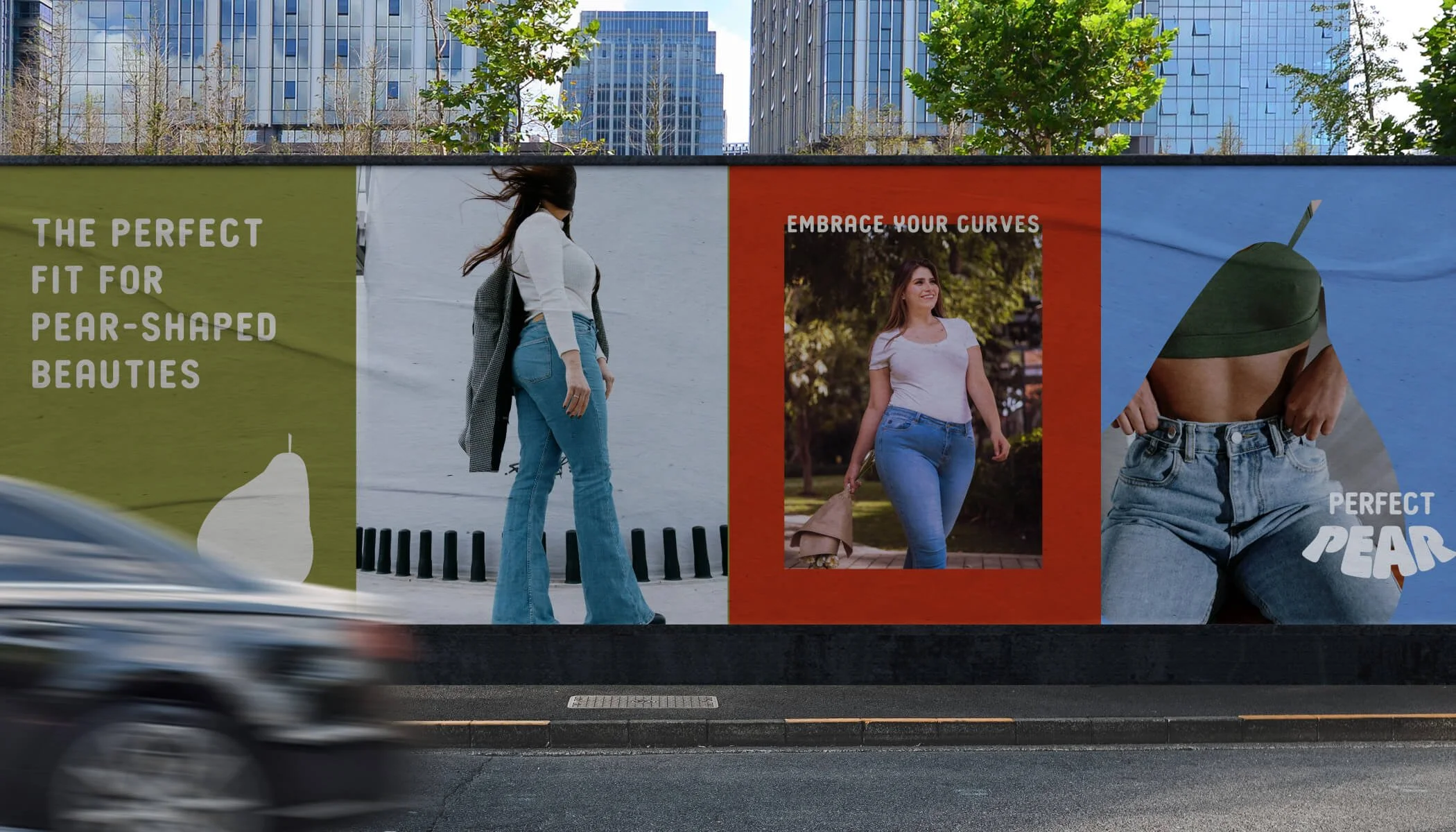 Bold and Inclusive Brand Identity Design for Perfect Pear Denim