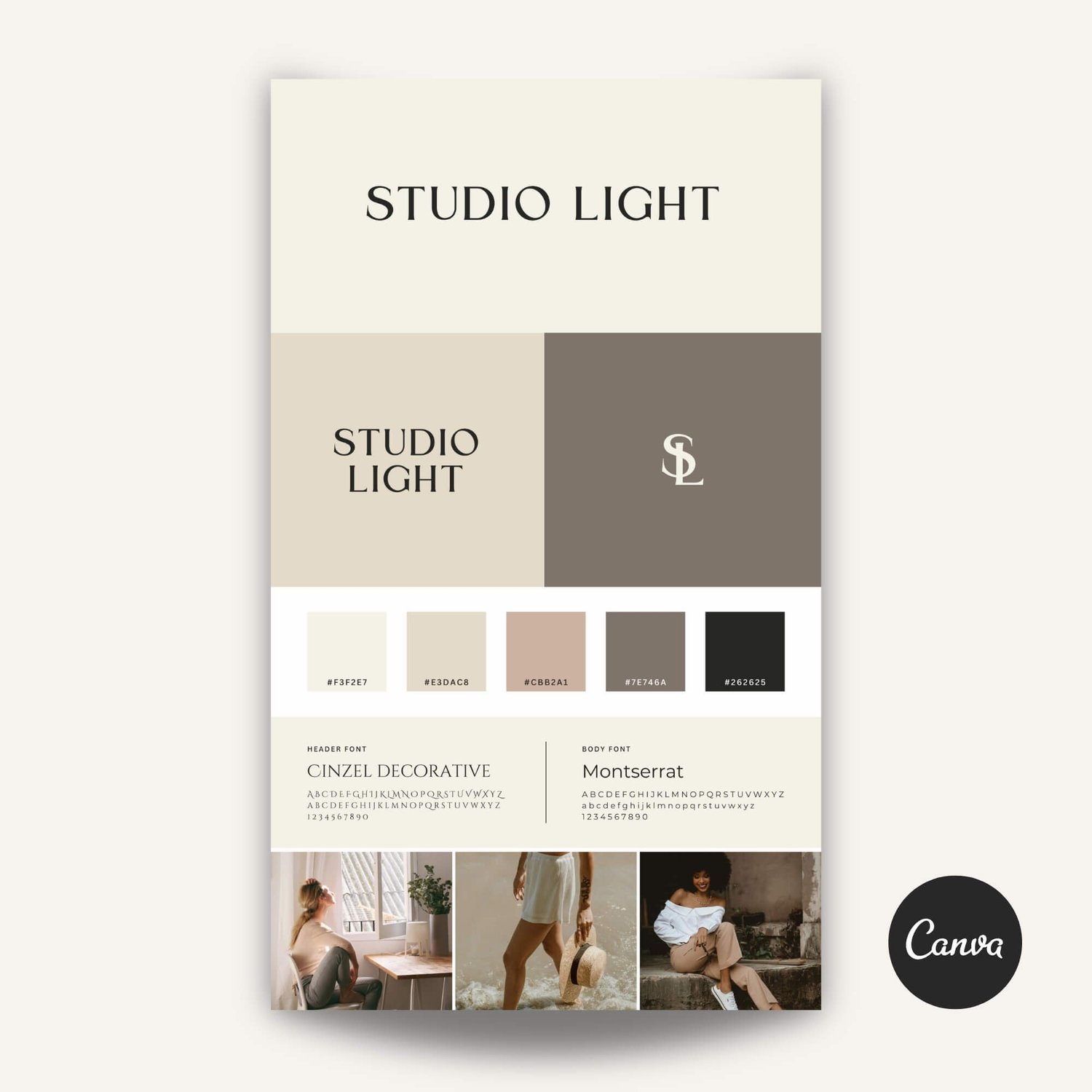 Minimalist Canva Brand Kit for Small Business Owners