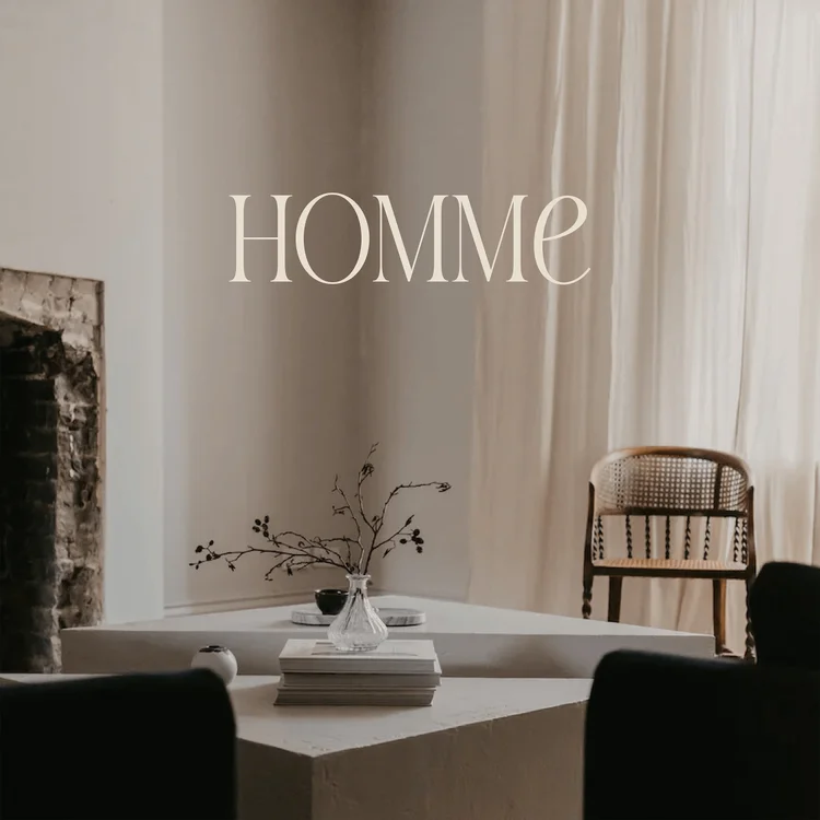Modern and Sustainable Brand Identity for HOMME, a Luxury Home Styling ...