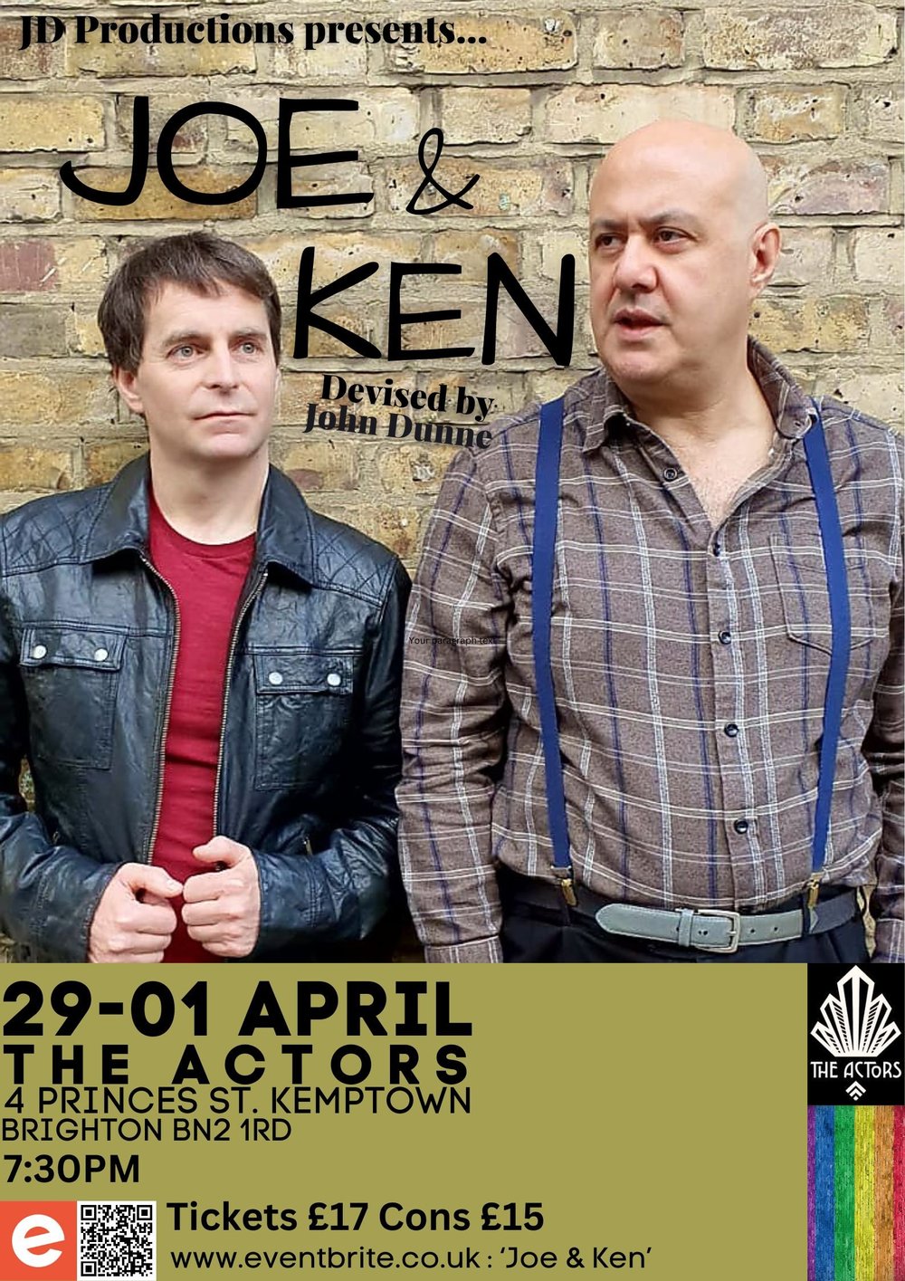 Joe & Ken (Show 1) — The Actors