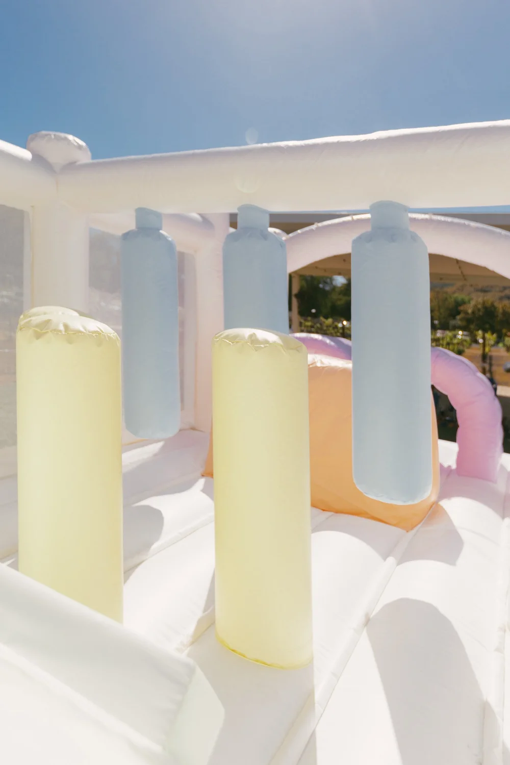 Modern White Obstacle Course Rental Arizona — Inflate Forty Eight
