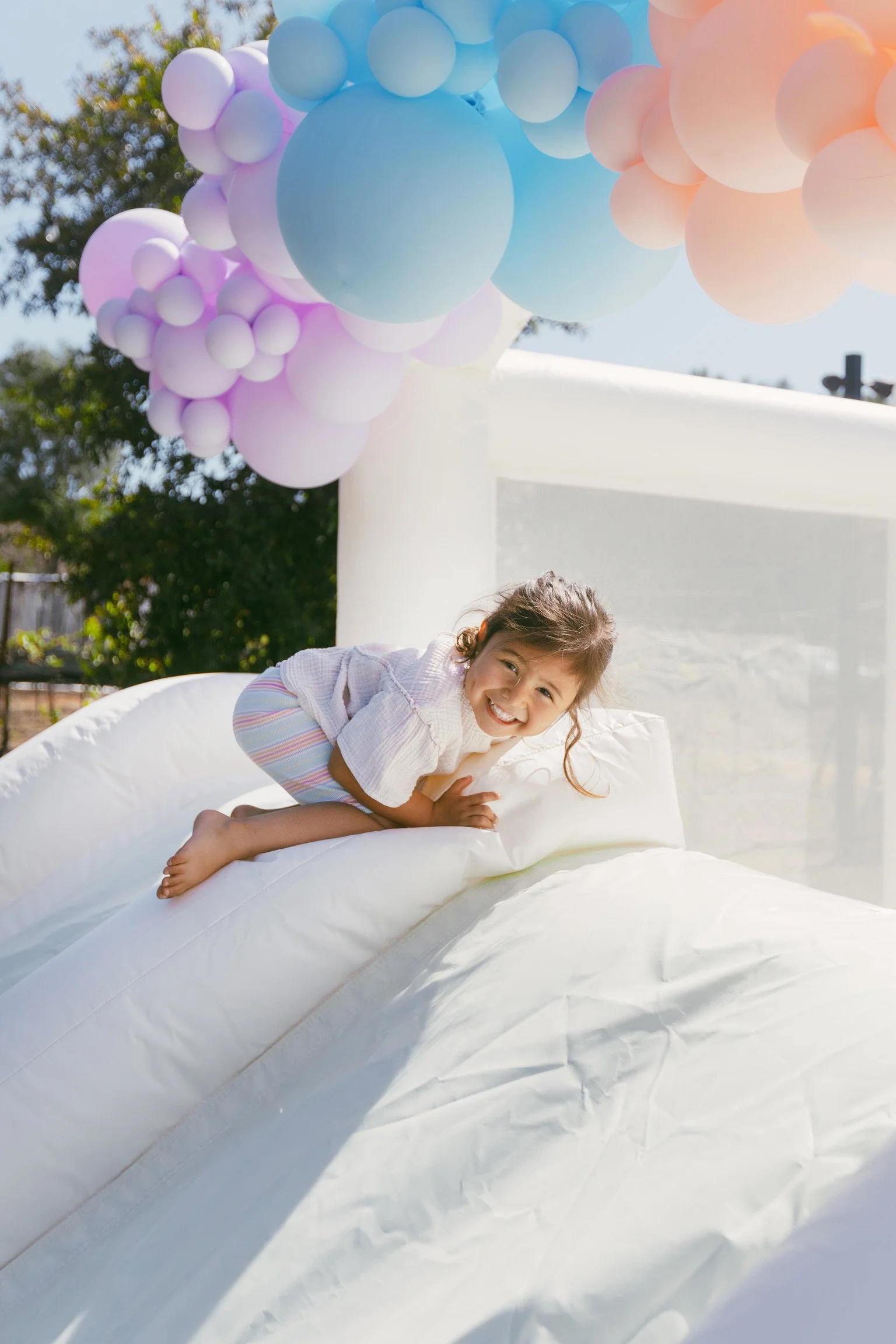 Modern White Obstacle Course Rental Arizona — Inflate Forty Eight