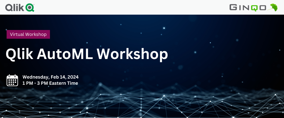 Qlik AutoML Virtual Workshop February 2024 — GINQO