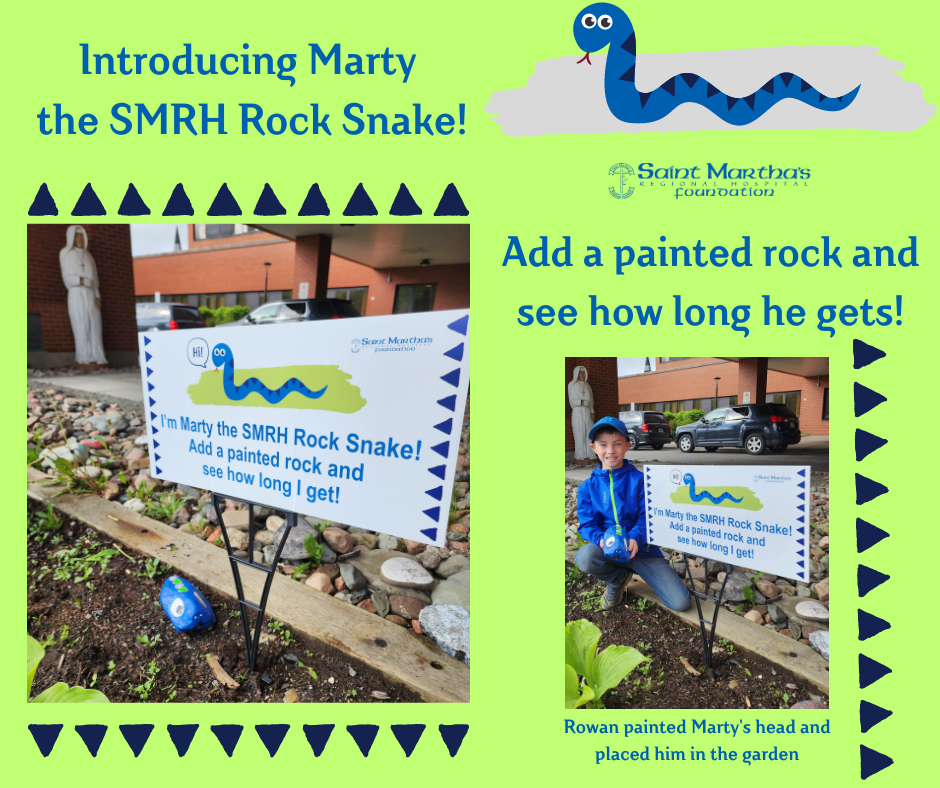 Marty the Rock Snake | Join the Rock Trail — St. Martha's Regional ...